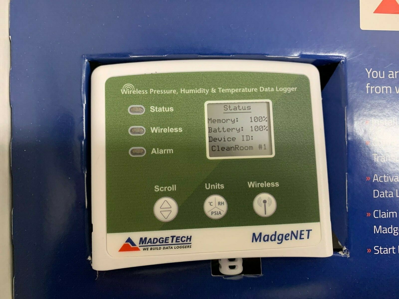 MadgeTech RFRHTEMP2000A Wireless Temperature/humidity Data Logger for sale online | eBay