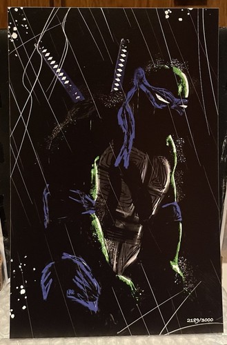 TMNT Leonardo Limited Edition Art Print #2189/3000 10"x6.6" Ninja ...