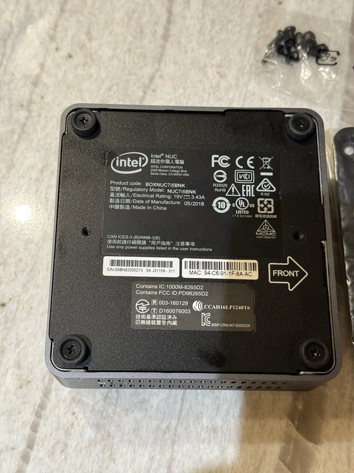 Intel NUC NUC7i5BNK/ i5-7260U, 8 GB RAM, M.2 250 GB SSD Win 10 | eBay