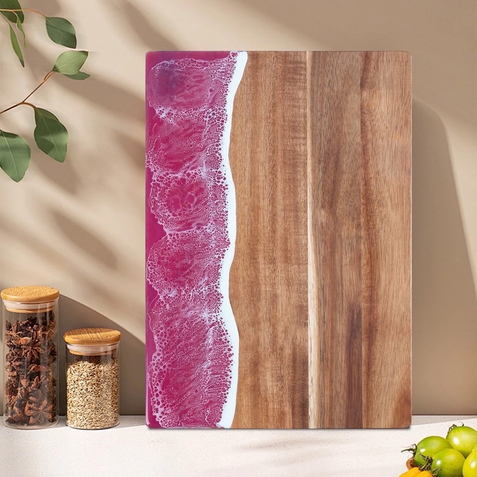 14 inch kitchen wooden cutting board, log kitchen meat vegetable ...