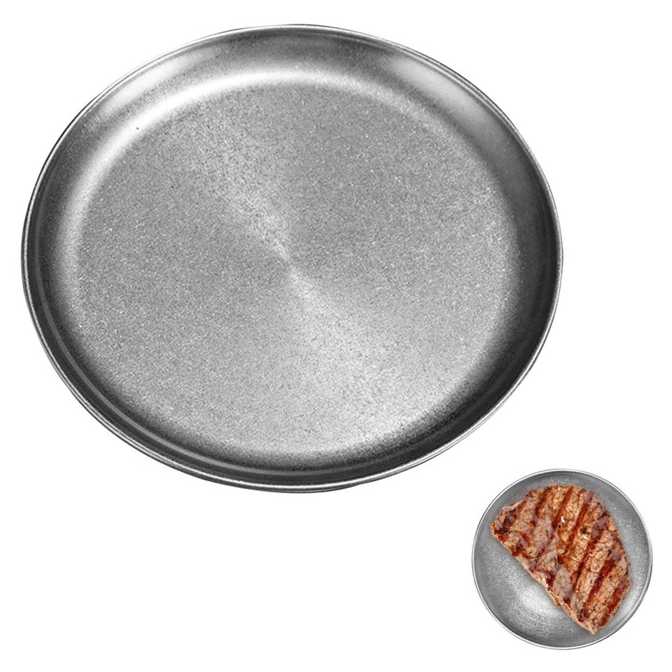 Stainless Steel BBQ Meat Plate Buffet Plate Food Storage Tray for Home ...