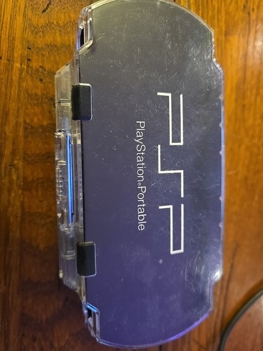 Playstation Portable PSP Hard Plastic Case clear clamshell console case ...