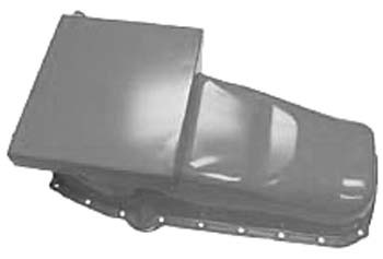 Bandit Engine Oil Pan 9726; Drag Race 7qt Orange, Drivers Side for SBC ...