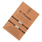 2Pcs Adjustable Wristband Decorative Bracelet Braided Wrist Chains ...