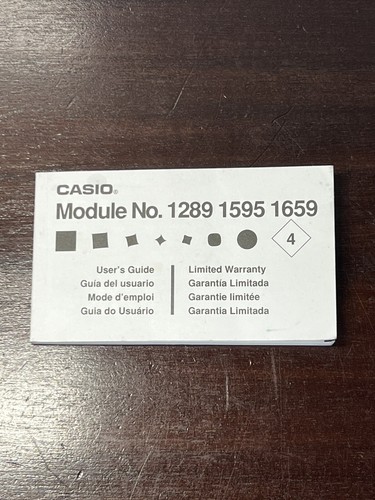 CASIO G-Shock Vintage Module No. 1289, 1595 & 1659 Watch User’s Guide ...