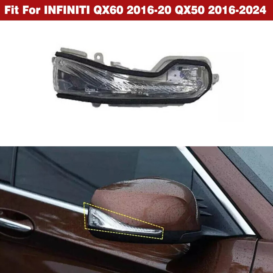 Right Side Mirror Light Turn Signal Lamp For INFINITI QX60 2016-20 QX50 ...
