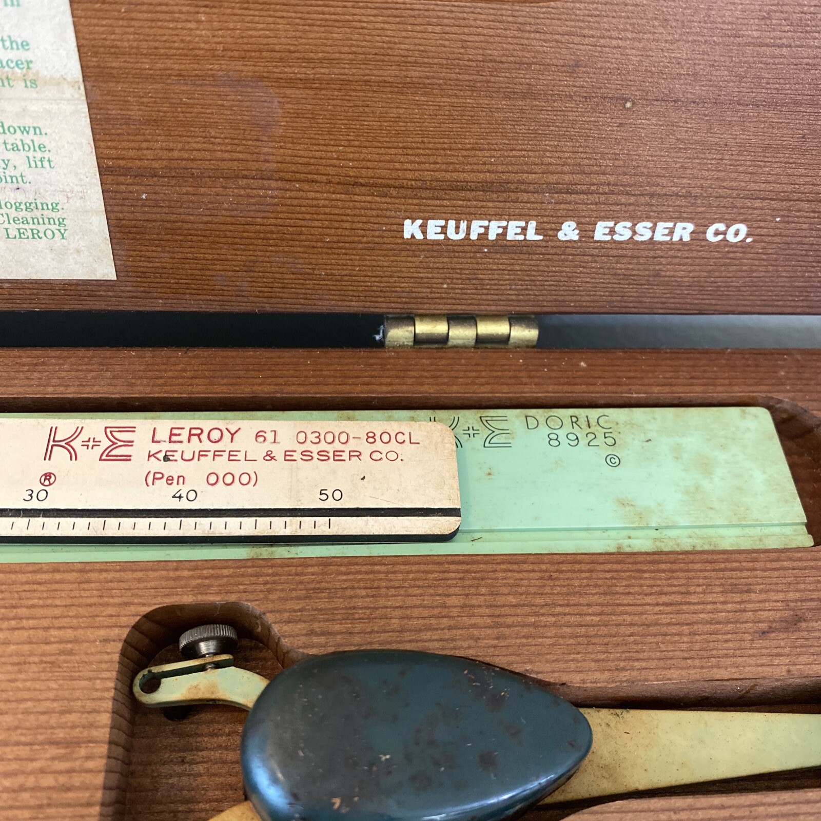 Vintage K&E Keuffel & Esser Doric Lettering Set No. 61 3135 | eBay