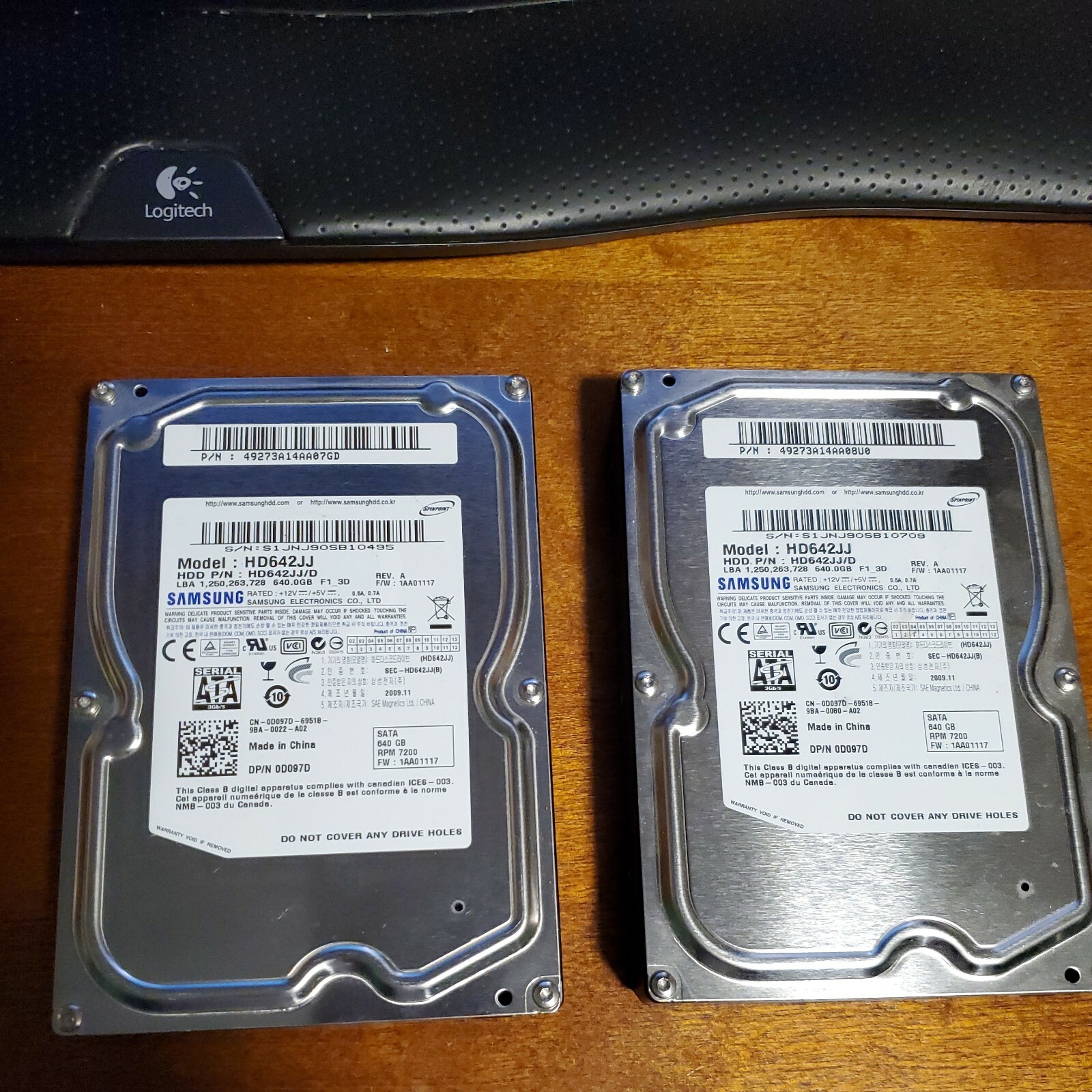 Lot of 2 - Samsung HD642JJ 640GB 3.5" Internal Desktop PC SATA Hard ...