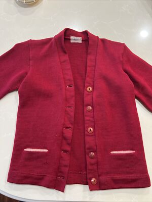 Vintage Cardigan Sweater. “Dehen University” 100% Wool Fits XS ...