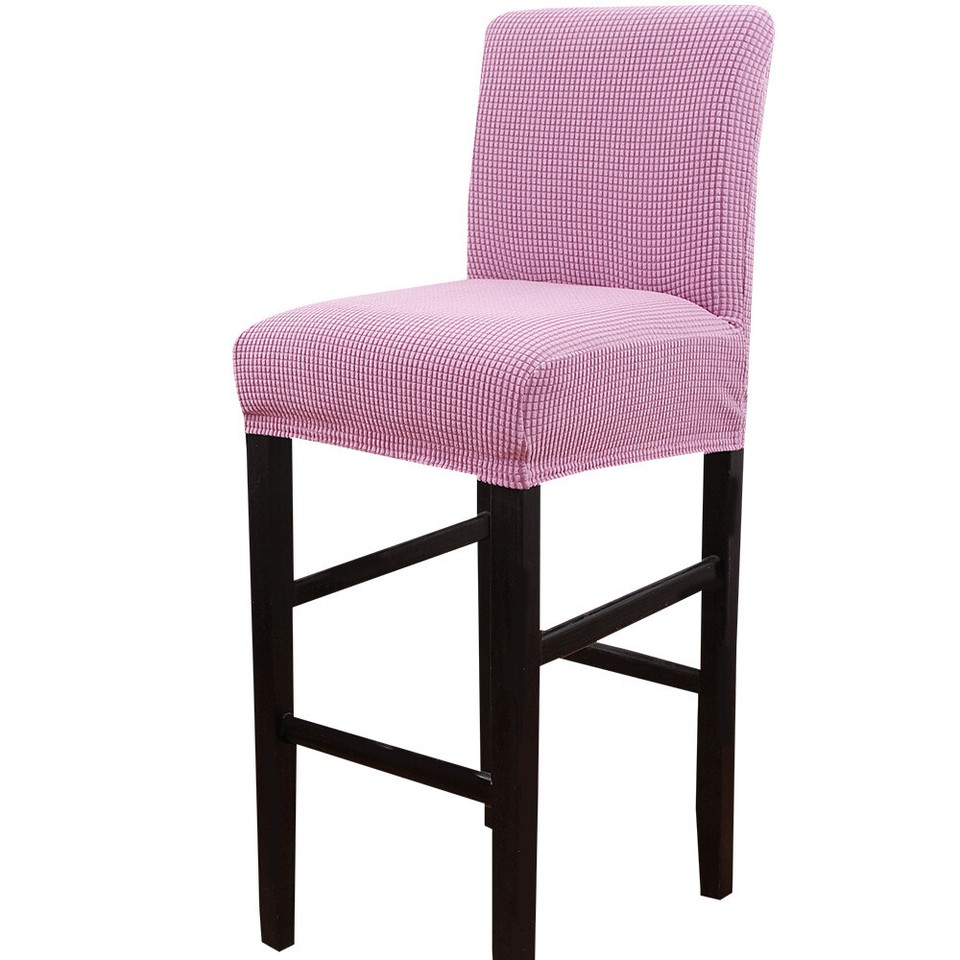 Stretch Jacquard Fabric Counter Stool Chair Covers Pub Bar Barstool ...