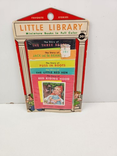 Little Library Mini Books 3 Bears Red Riding Hood Puss Boots New | eBay