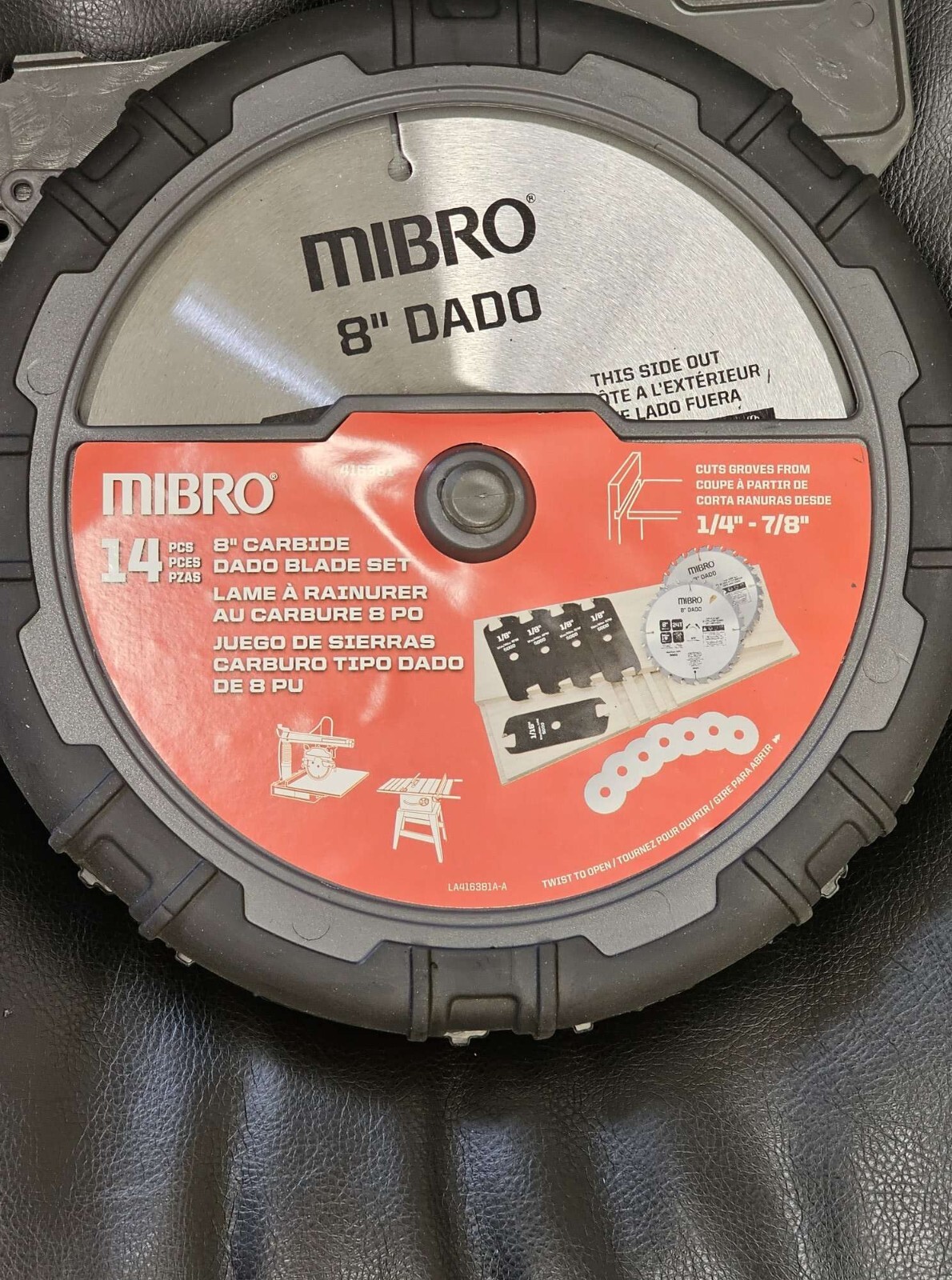 NEW - MIBRO 416381 8 Inch Carbide Stacking Dado Blade Set - 14 Pieces ...