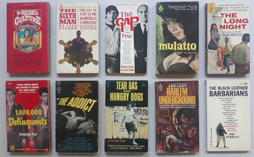 10 Vintage Exploitation Paperbacks 1960s, The Addict, Harlem ...