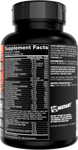 Mutant Multi - High Potency Vitamins with 75+ Ingredients Specifically ...