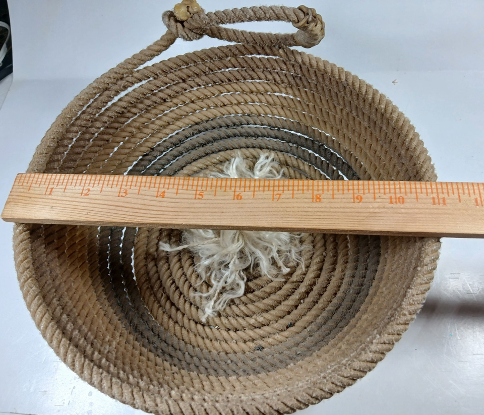 Lariat Lasso Western Rope Bowl Basket Ranch Western Art Decor Handmade ...