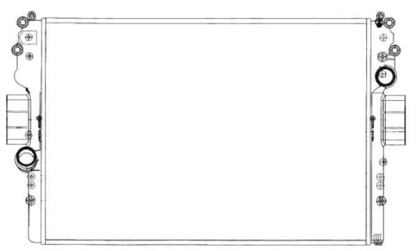 53614 ENGINE COOLING RADIATOR NRF FOR IVECO DAILY IV,DAILY III 2.3L,3L ...