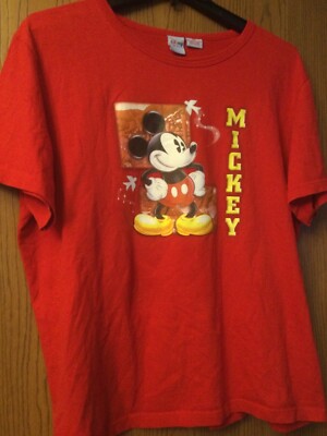 Mickey Mouse -“Mickey” - “No Finer Day Than Today” - Red/2X/Sm. Spot ...