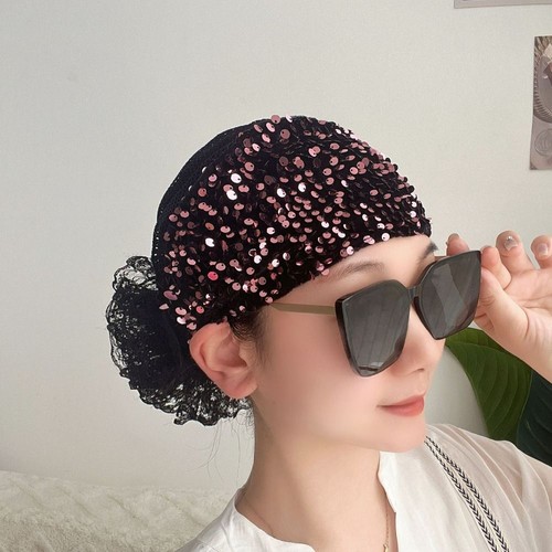 Sequins Turban Hats Shiny Head Wraps Fashion Beanie Hat Women | eBay