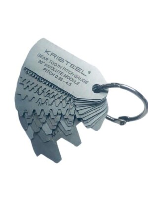 Gear Tooth Profile Gauge .35 to 4.5 Module 23 Profiles 15 Leaf's 14.1/2 ...