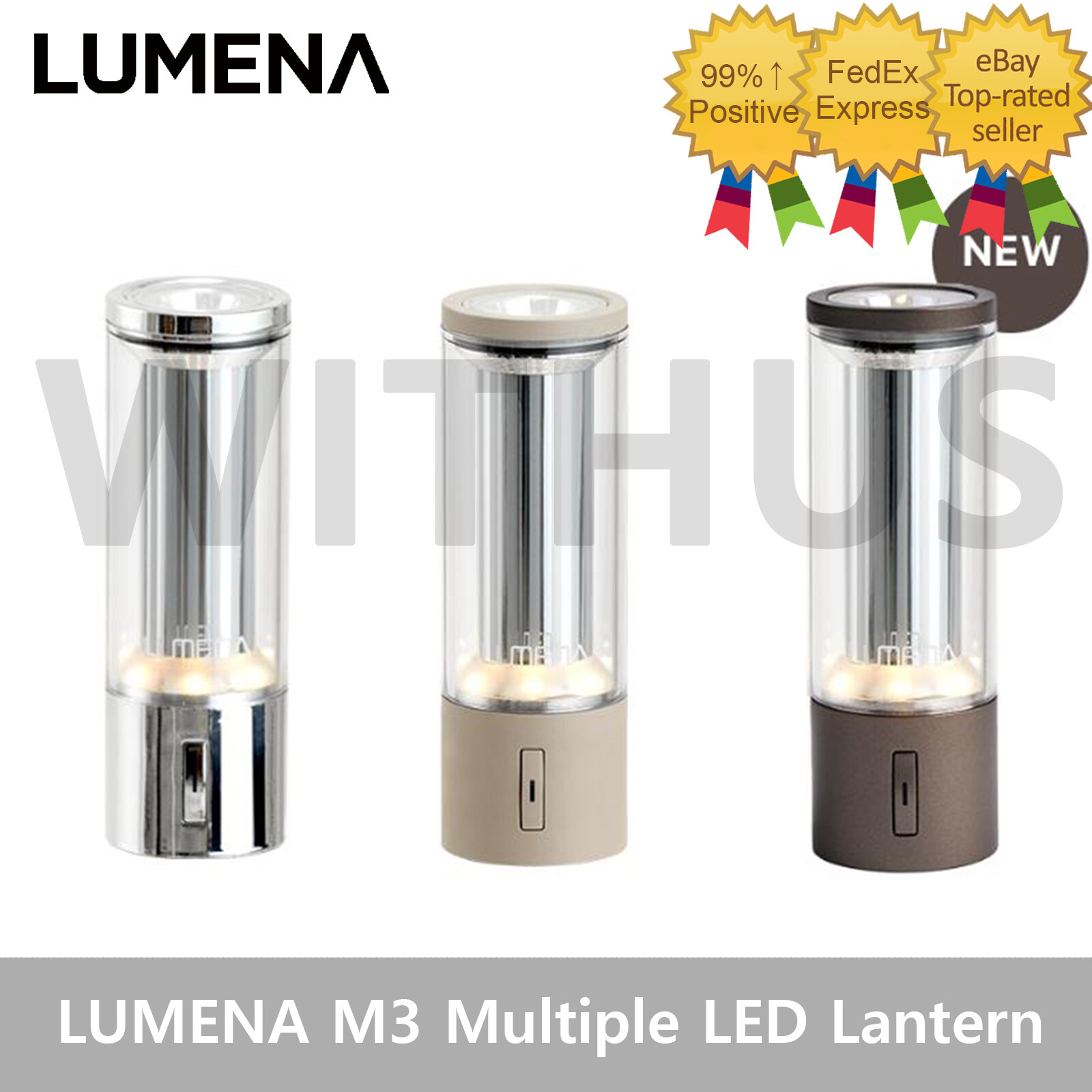 LUMENA M3 Multiple LED Lantern Package 300L 3,250mAh Camping Outdoor ...