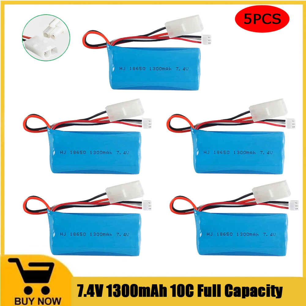 7.4V 1300mAh Lipo battery with Tamiya plug for meizhi 2856 high speed ...