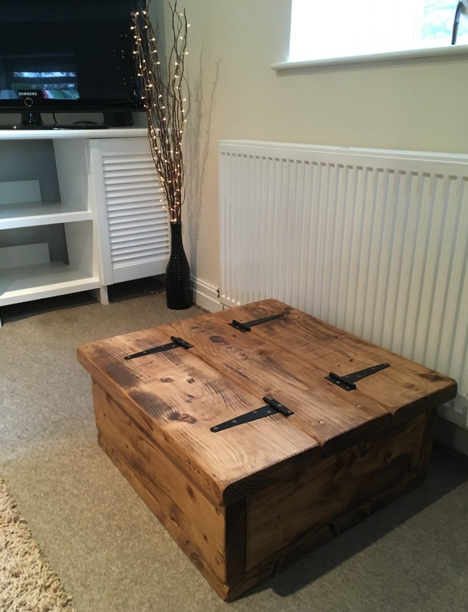 Wooden Chest Coffee Table