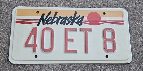 Nebraska Vanity License Plate 40 ET 8 | eBay