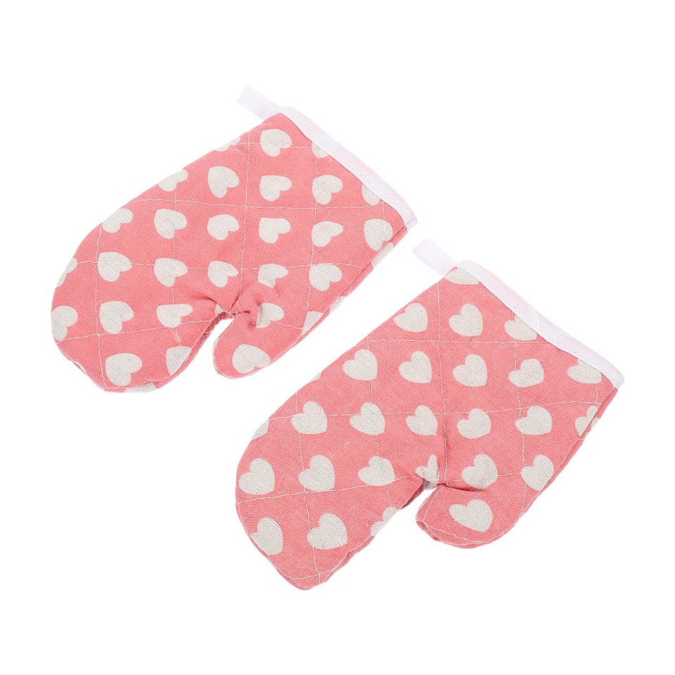 2 Pcs Heat Insulation Anti- Man Mini Oven Mitts for Kitchen | eBay ...