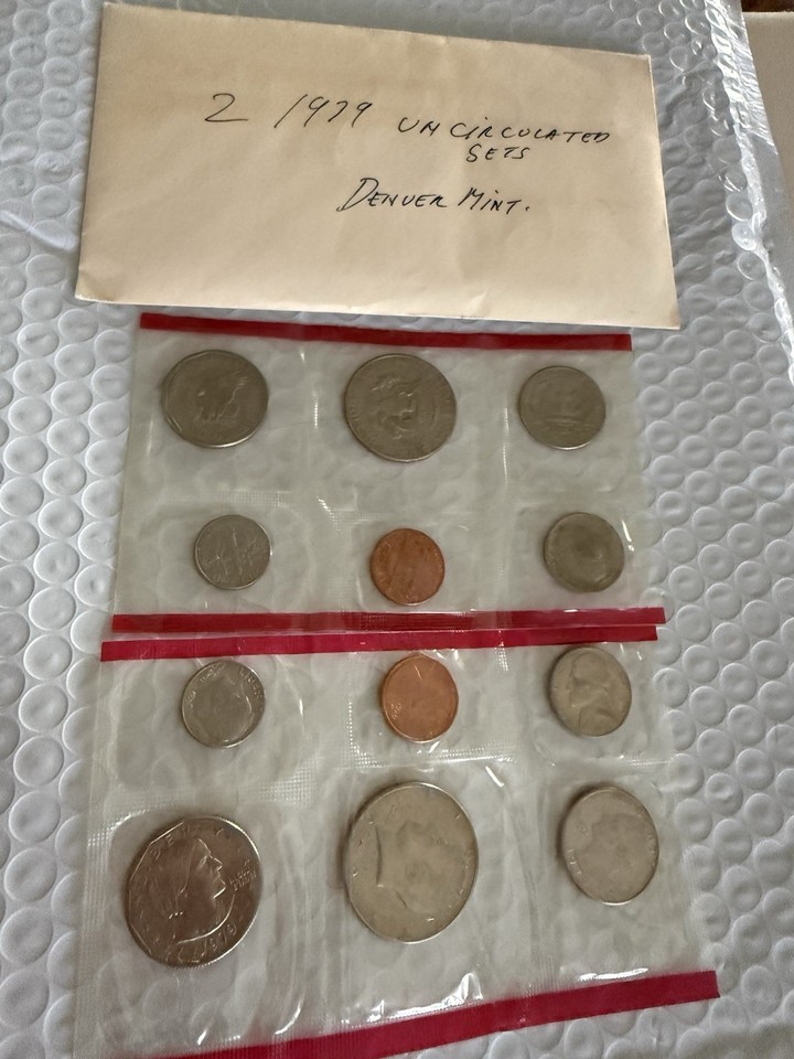 Huge Lot - 25 Sets 1979 U.S. Mint Uncirculated Coins - Original ...