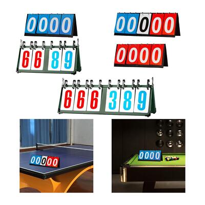 Flip Table Scoreboard, Score Keeper, 4/5/6 Digit Sports Scoreboard, for ...
