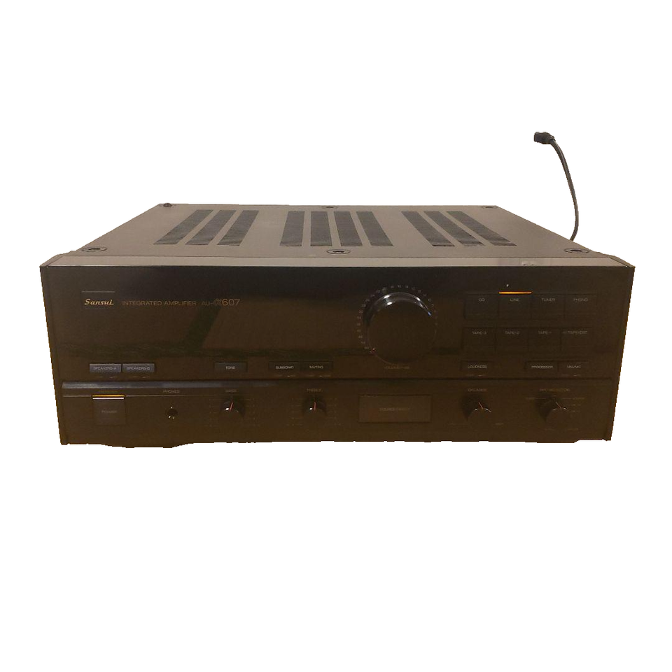 Sansui AU-α607 Integrated Amplifier CD Line Phono Tuner Tape w/ Power ...