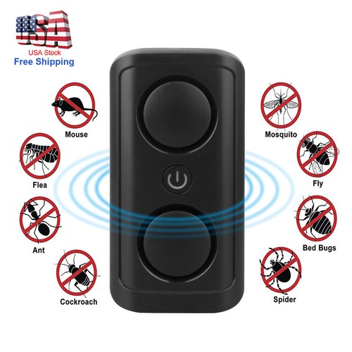 Ultrasonic Pest Insect Rodent Repeller Electronic Plug-In Cockroach ...