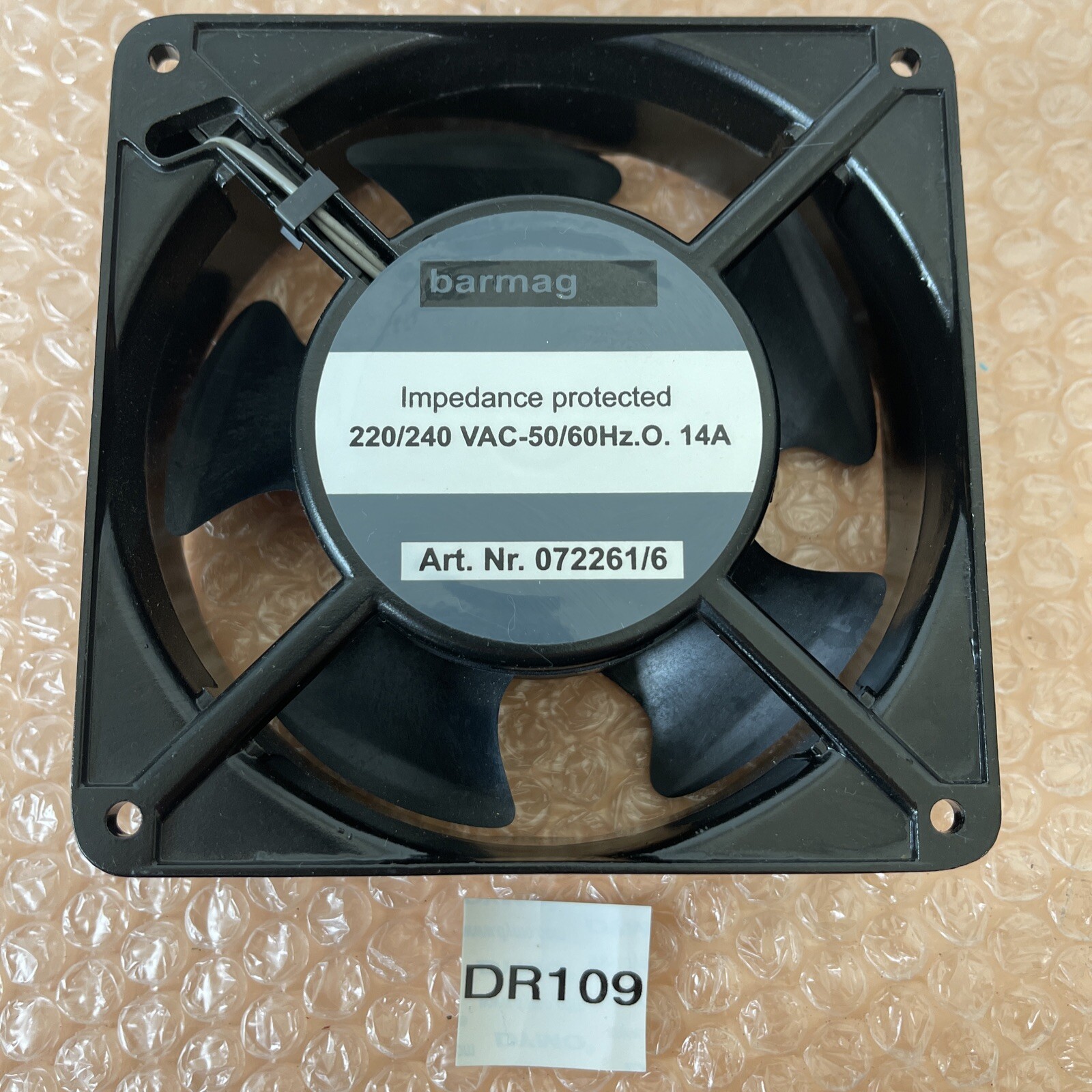 NEW- Barmag 072261/6 220/240VAC 14A 50/60Hz Axial Fan || Warranty ...