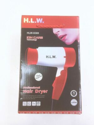 AsciugaCapelli Phon Fono Portatile Da Viaggio HLW-9369 Ion Care 1200w ...