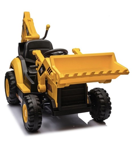 CAT Backhoe Tractor 12V Battery Kids Ride On Tractor Children Electric ...