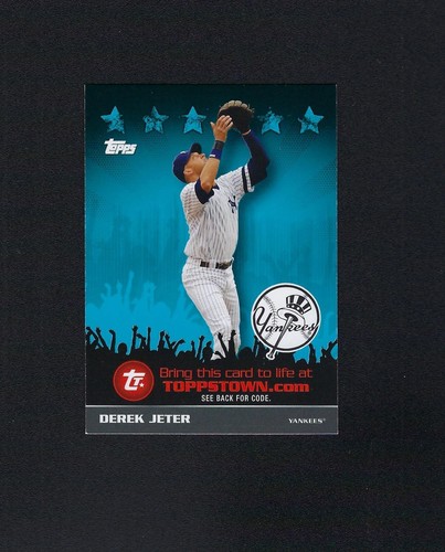 2009 Topps ToppsTown Redemption Code Cards #TTT29 DEREK JETER Yankees ...