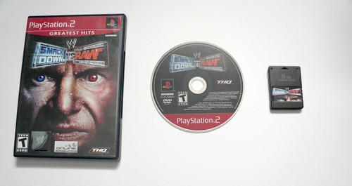 WWE Smackdown! vs Raw PS2 Unlocked 32 CAWs 8MB Memory Card | eBay