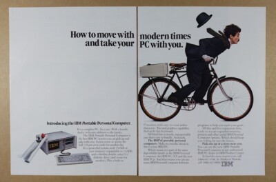 1984 IBM Portable PC Personal Computer 'Introducing' vintage print Ad ...