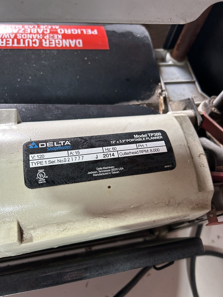 DELTA Shopmaster 12" Portable Wood Planer Model TP300 Good Working | eBay
