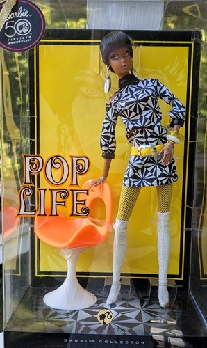 Pop Life Barbie Doll - Pivotal Mod Dolls - African American - Gold ...