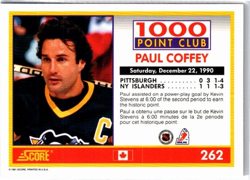 1991-92 Score Canadian Bilingual #262 Paul Coffey | eBay