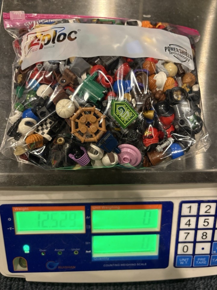 12.5oz LEGO Minifigure Accessories Mix Matched Lot | eBay