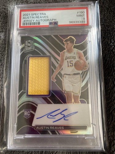 2021 Austin Reaves Panini Spectra #190 Jersey Autograph RC /149 PSA 9 ...