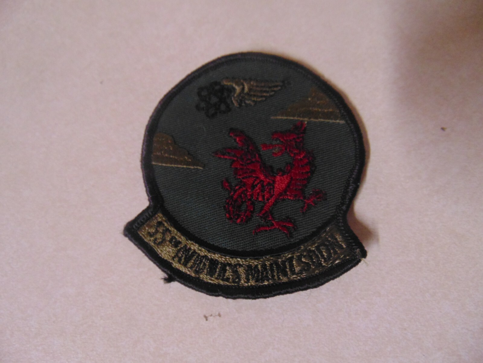 MILITARY PATCH SEW ON OLDER POCKET US AIR FORCE 55TH AVIONICS MAINT ...