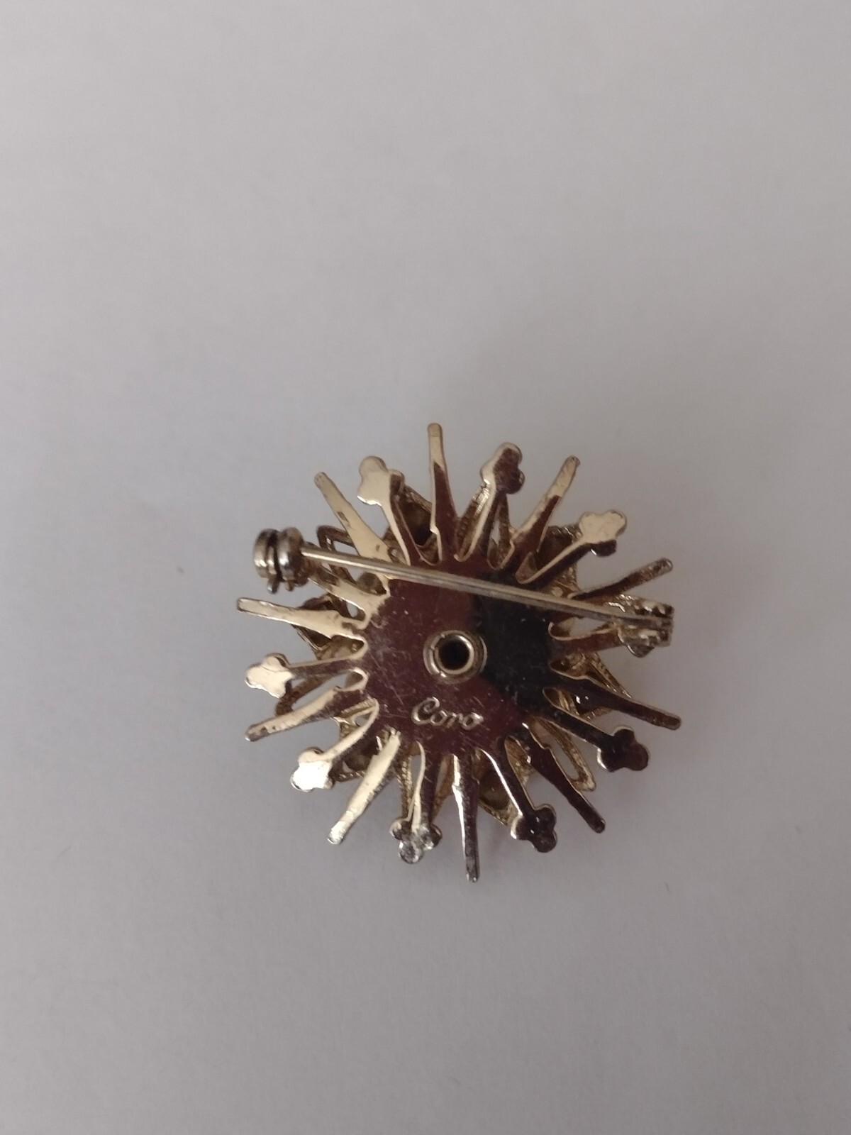 Vintage Coro Pink Rhinestone Pearl Rhinestone Brooch /Pin Signed | eBay