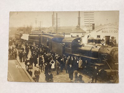 Antique 1909 RPPC Postcard Photo Railroad Derailment Red Bank NJ Signed ...
