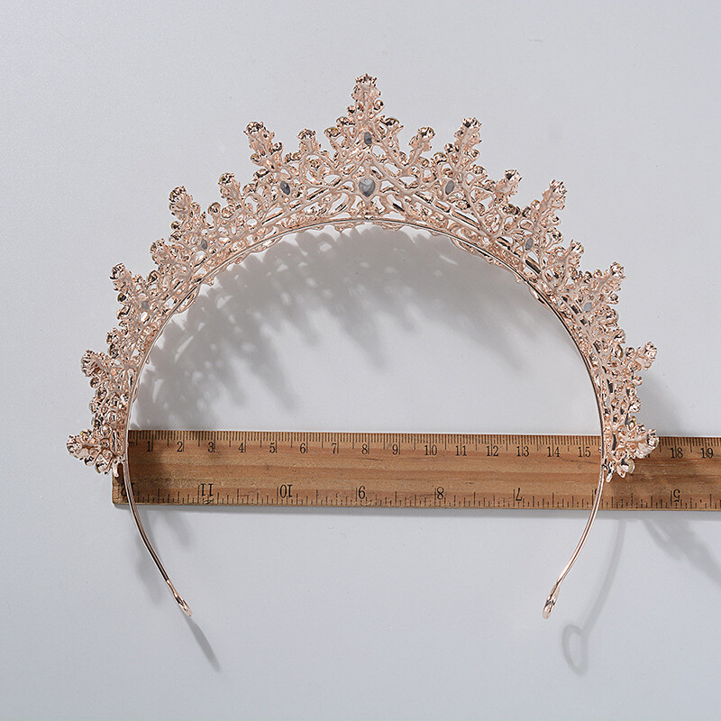 7cm Tall Flower Crystal Wedding Bridal Queen Princess Prom Tiara Crown ...