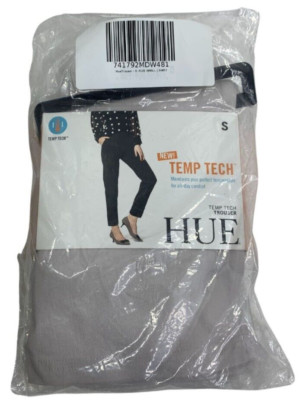 HUE U20659 Temp Tech Stretch Trouser Leggings Pockets Wind Chime Size ...