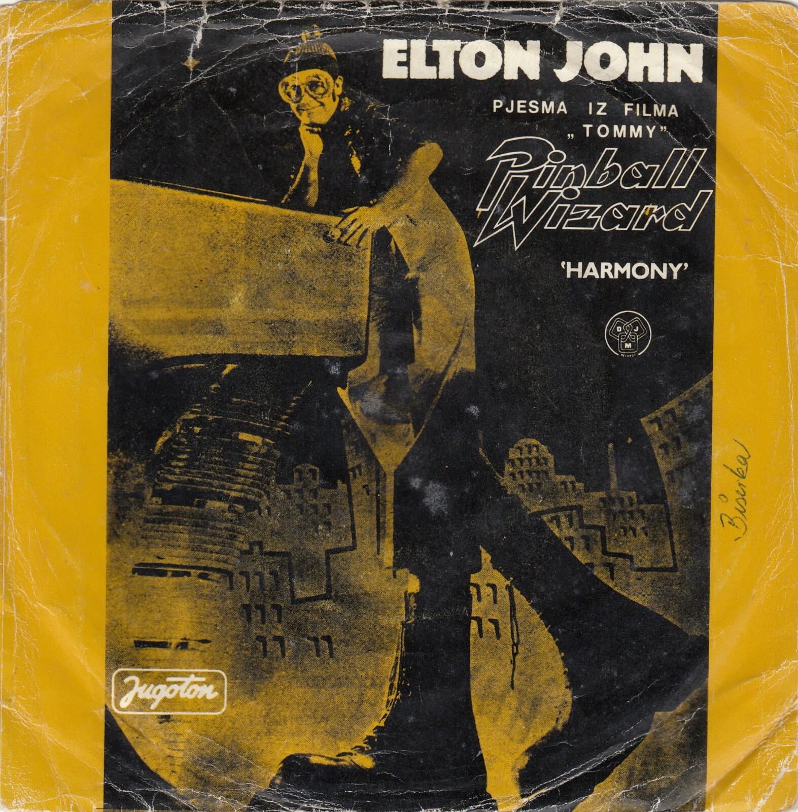 ELTON JOHN PINBALL WIZARD (THE WHO - TOMMY) 1975 RECORD YUGOSLAVIA 7 ...