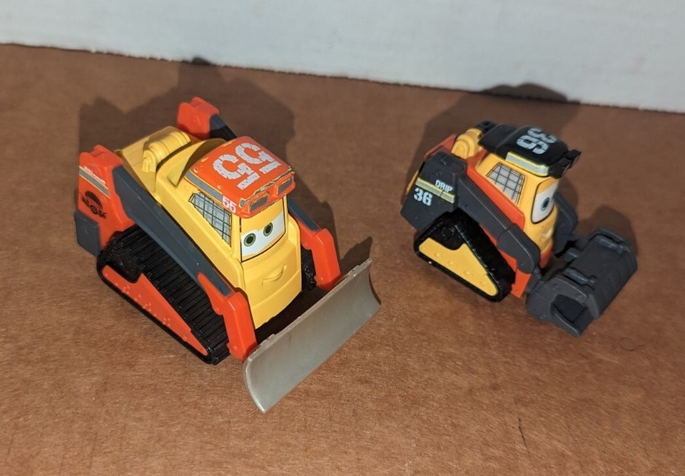 Disney Pixar Cars Avalanche #55 Drip #36 Bulldozer Planes Fire & Rescue ...